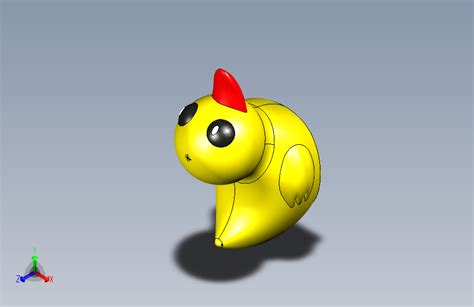 小黄鸭 Step 模型图纸下载 懒石网