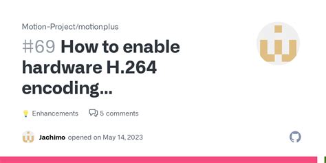 How To Enable Hardware H264 Encoding H264v4l2m2m · Motion Project