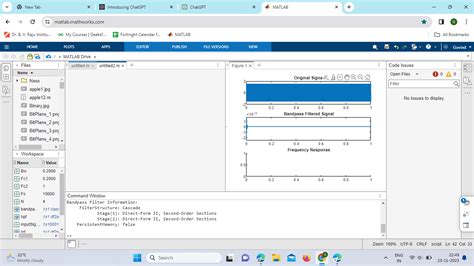 Bandpass Filters In Matlab Tpoint Tech
