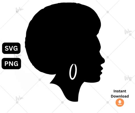 Black Woman Afro Puff Svg Melanin Afro Queen Clipart Afro Etsy
