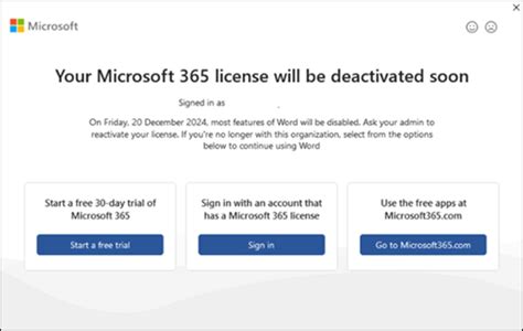 Users Might Receive A Product Deactivated Error In Microsoft 365 Office Apps Microsoft Support