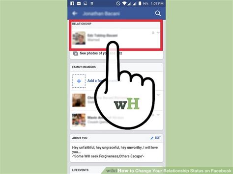 How To Change Your Relationship Status On Facebook With Pictures