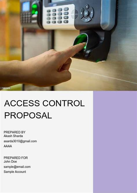 Access Control System Design And Planning Guide