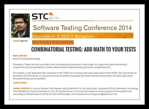 Join Qa Infotech At Stc 2014 Software Testing Conference