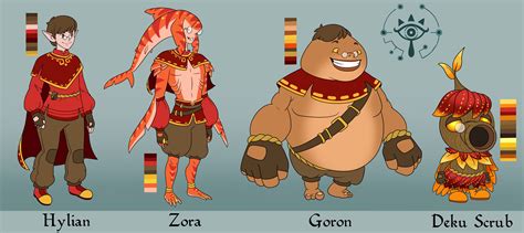 Comm Hylian Crimson References Lineup By Crimson Rune On Deviantart