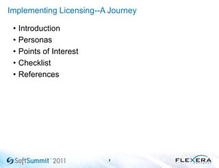 Implementing Licensing A Journey PPT