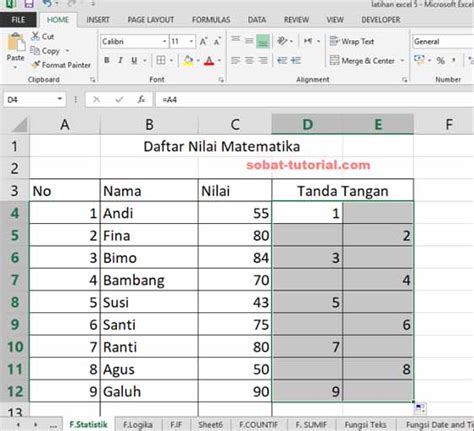 Cara Membuat Kolom Tanda Tangan Di Excel Sobat Tutorial