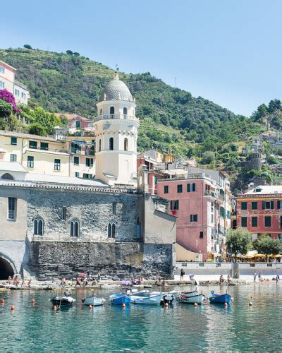 Across The Harbour At Vernazza Liguria Italy By Tumbex