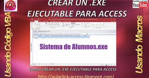 Blog Y Foro De Access COMO CREAR UN EJECUTABLE EXE PARA ACCESS