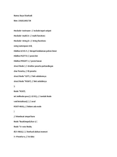 Bayu Sharhadi Tugas Struktur Data Pdf