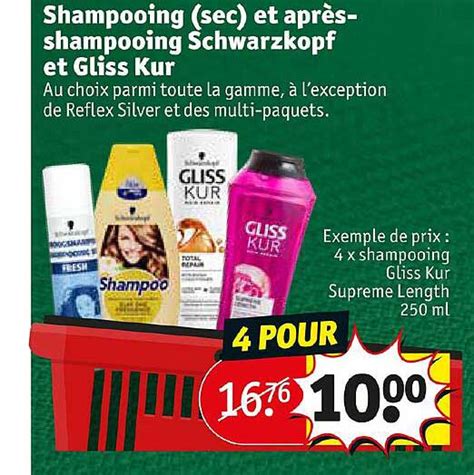 Promo Shampooing Sec Et Apr S Shampooing Schwarzkopf Et Gliss Kur Chez Kruidvat Icatalogue Fr