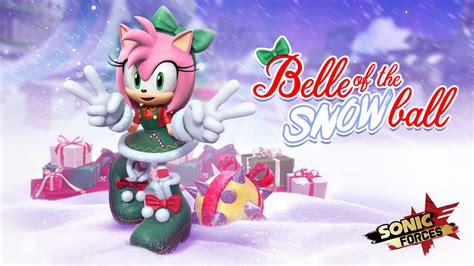 Sonic Forces Speed Battle Hd Snow Christmas Amy Rose Hd Wallpaper
