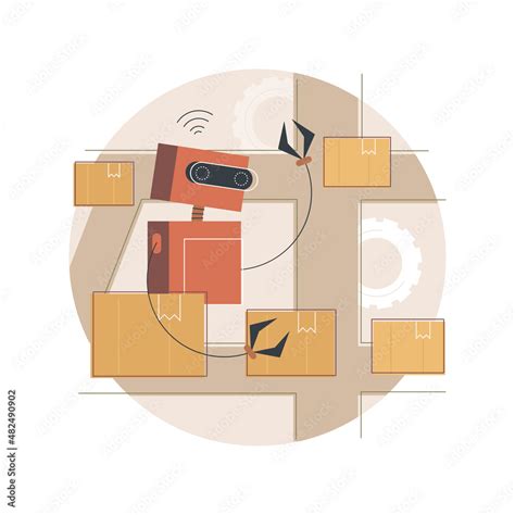 sortation systems abstract concept vector illustration product