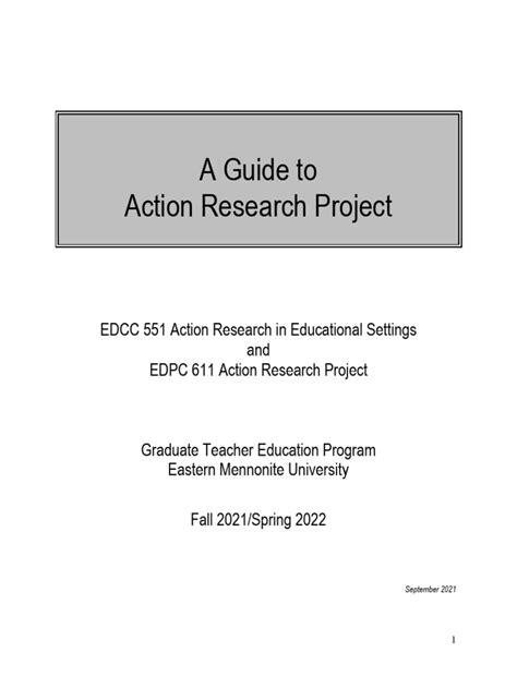 Action Research Guide Pdf Apa Style Institutional Review Board