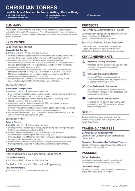 Technical Writer Resume Examples Guide For