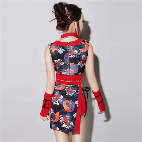 Sexy Dance Bar Ds Costumes Cheongsam Club Singer Performing Cosplay Kimono Lady Best