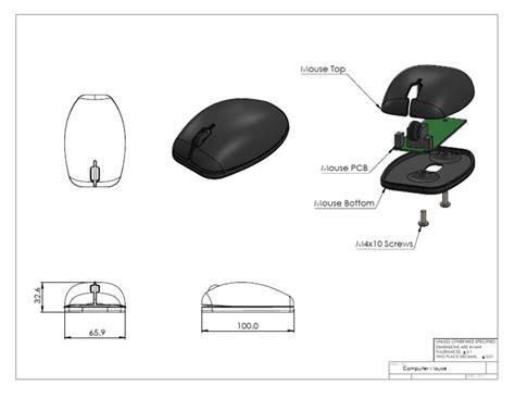 Mouse Assembly Drawing 2021 Pdf