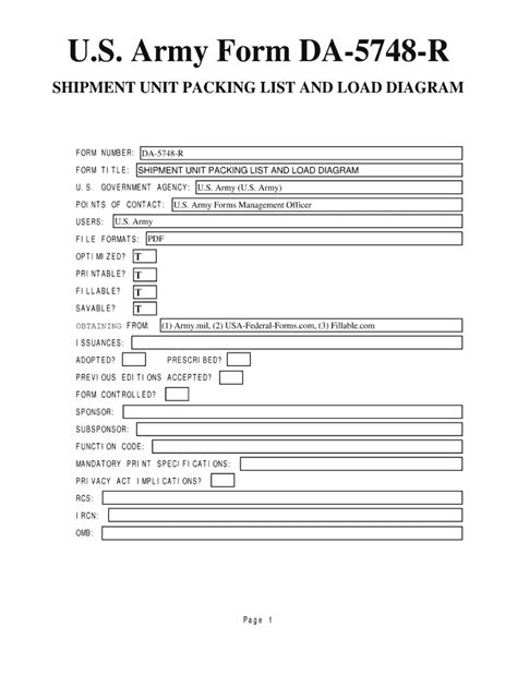 Shipment Unit Packing List And Load Diagram Sexiz Pix