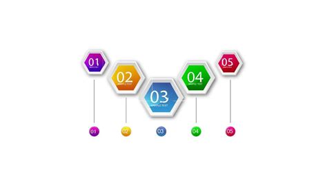 Number Of Colorful Hexagons With Numbers Google Slide Theme And Powerpoint Template Slidedocs