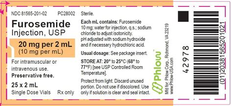 Furosemide Injection Fda Prescribing Information Side Effects And Uses