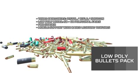 D Unity Bullets Model TurboSquid