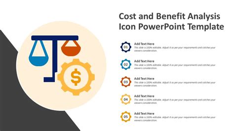 Cost And Benefit Analysis Icon Powerpoint Template Archives
