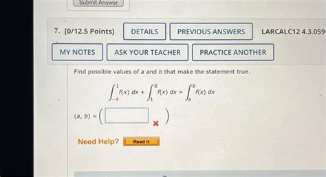 Solved Find Possible Values Of A And B That Make The Chegg Com