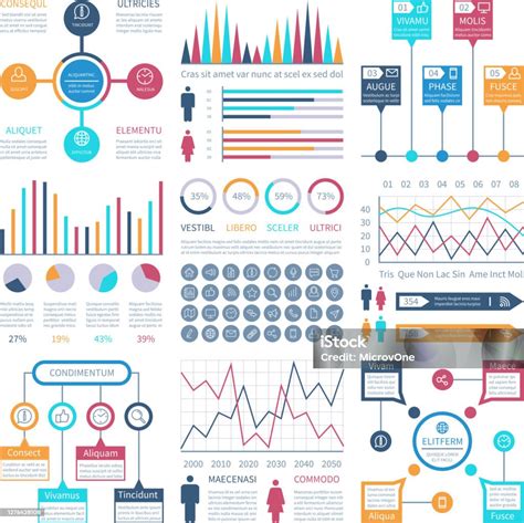 인포그래픽 템플릿입니다 재무 차트 동향 그래프 인구 정보 차트 통계 표시줄 다이어그램 프레젠테이션 벡터 인포그래픽 0명에 대한 스톡 벡터 아트 및 기타 이미지 Istock