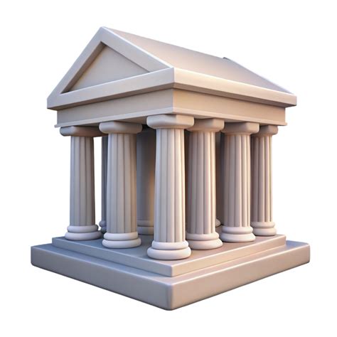 Elegant Vintage Ancient Greek Temple Doric Columns Cutout Element Genuine 57883480 Png