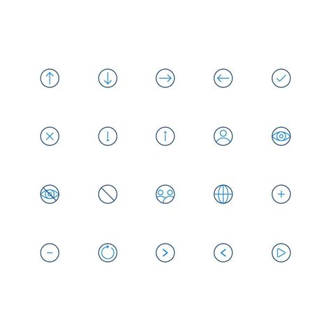 interface outline icon set vector illustration 21337105 vector art at vecteezy
