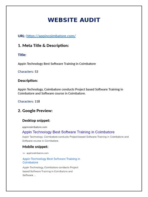 Meta Title And Description Pdf