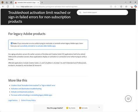 Solved Another Activation Limit Reached Acrobat Xihow To Adobe
