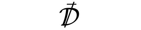 math mode how to write this variant of dirac slashed derivative