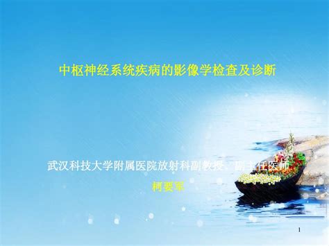 中枢神经系统疾病的影像学讲义 Word文档在线阅读与下载 无忧文档