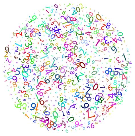 Download Bunch Of Random Numbers Svg Freepngimg