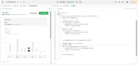 Day 43 Of 50 Days Of Code Problem 1 Merge Two Sorted List Problem 2