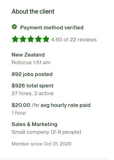 Client Has A 03 Hire Rate But Is Steadily Requesting Proposals Daily