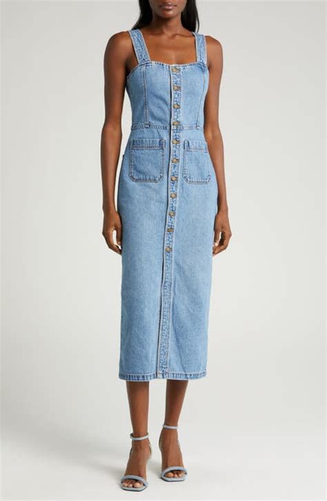 Womens Denim Midi Dresses Nordstrom
