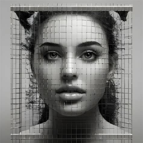 Premium Photo Create A Piece Using A Distorted Grid