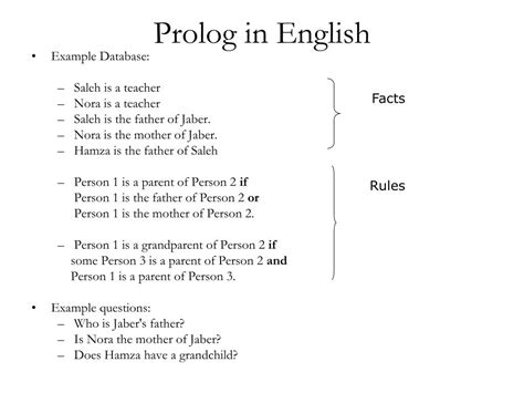 Ppt Introduction To Prolog Powerpoint Presentation Free Download