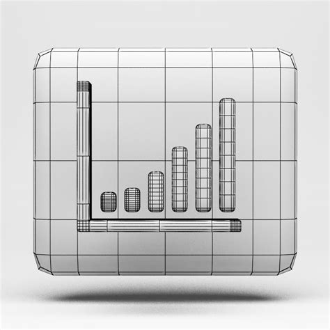 막대 그래프 아이콘 3d 모델 5 Max Fbx 3ds Obj Free3d