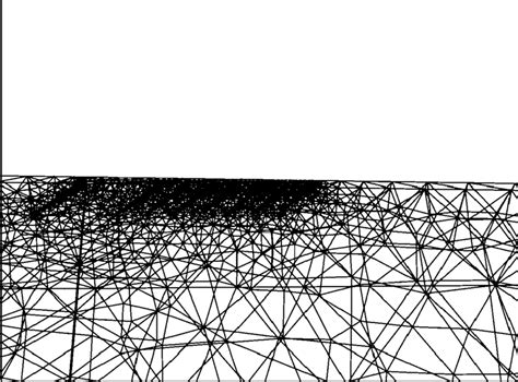 Detail Of A Dual Boundary Element Method Mesh With 7 Cracks Oriented