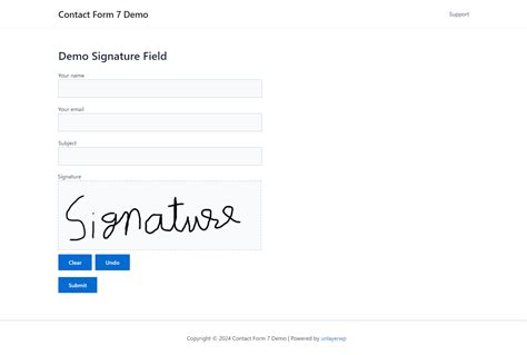 Signature Field For Contact Form By Hulkplugins CodeCanyon