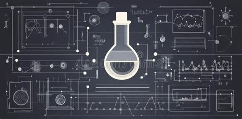 Flask Science Data Network Stock Image Image Of Abstract 370197649