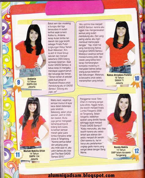 Alumni Gadis Sampul Finalis Gadis Sampul 2000