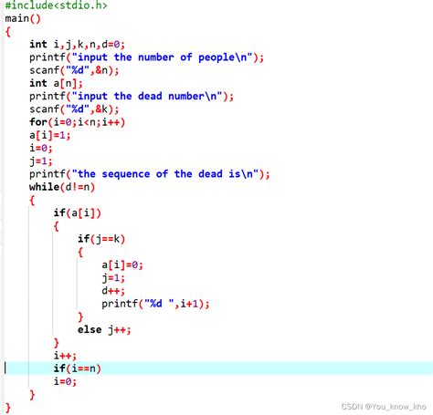 约瑟夫环问题的编程解法 Csdn博客