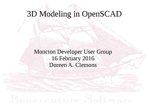 3d Modeling With Openscad Speaker Deck