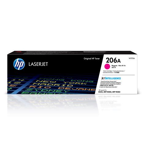 Hp Cartucho De Tóner Magenta 206a Funciona Color Laserjet Pro M255