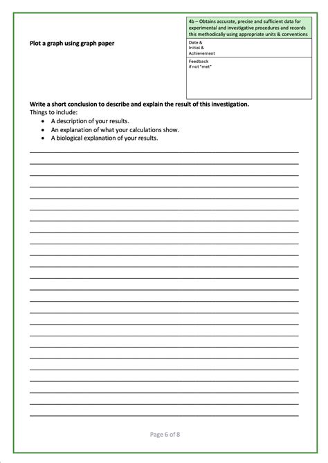 A Level Bio Practical Rp1 1b Substrate Concentration Catalase Teaching Resources