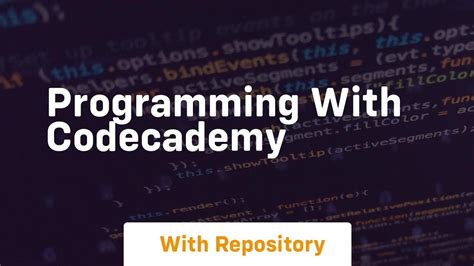Programming With Codecademy Youtube